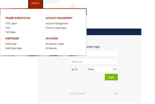 Log In to Account Management